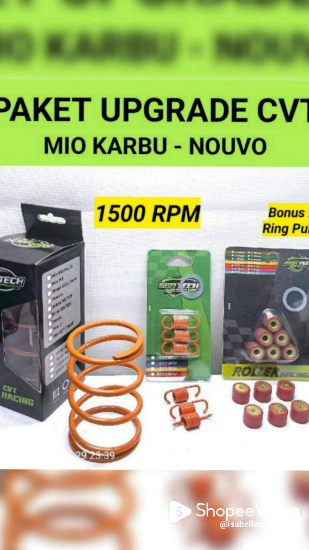 Upgrade CVT Paket untuk M Mio Karbu Nouvo dengan Kecepatan 1000 1100 ...