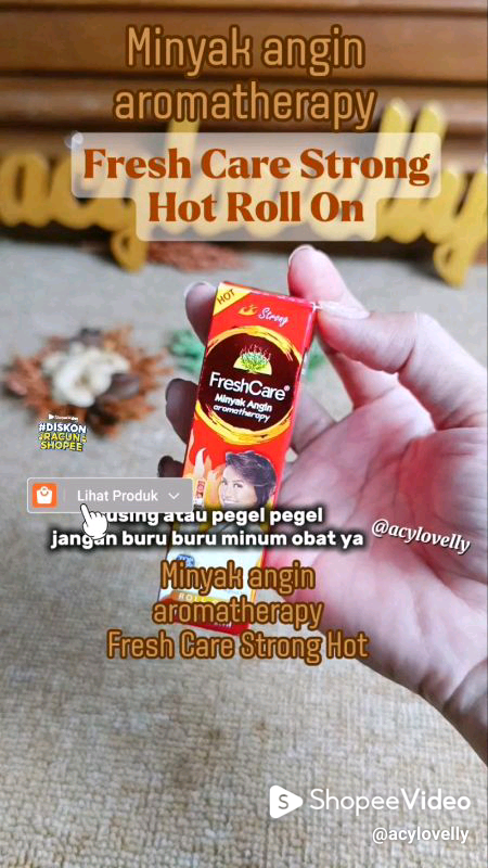 Fresh Care Strong Hot Minyak Angin Aromatherapy menenangkan meringankan ...